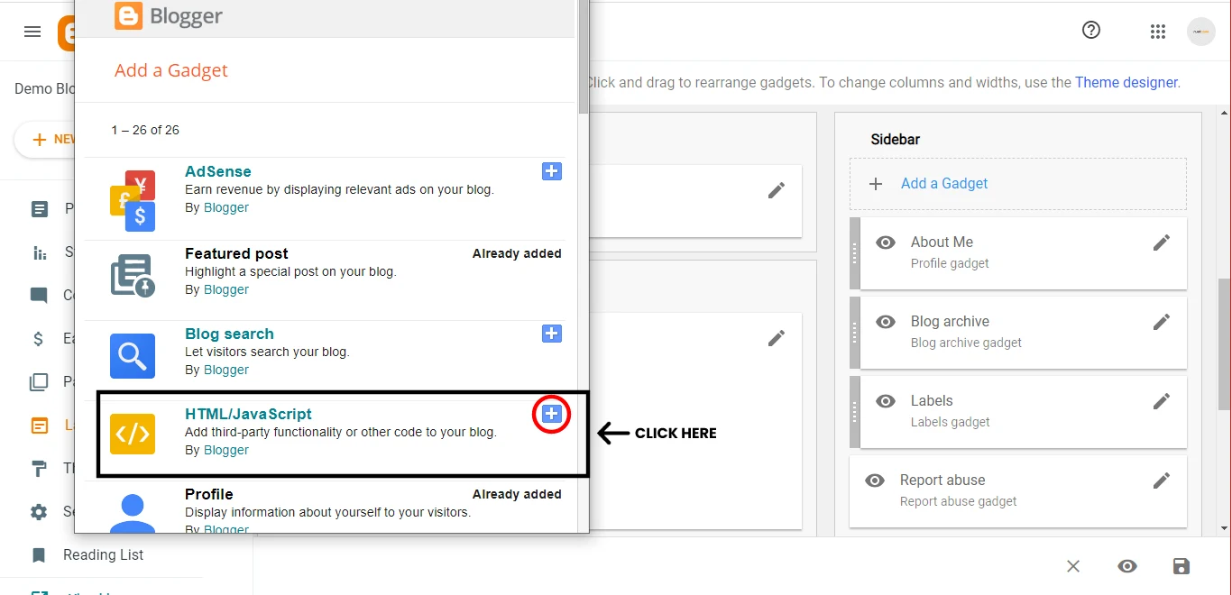 How To Insert Html Css Javascript Into Blogger Rustcode