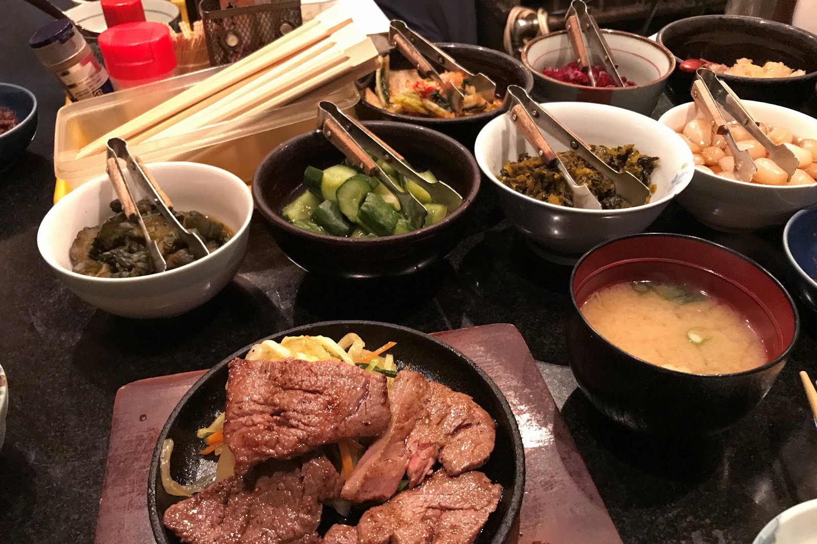 [Osaka] Steak Kappo Ada Chi ステーキ割烹あだち - Pickle Buffet and Steak