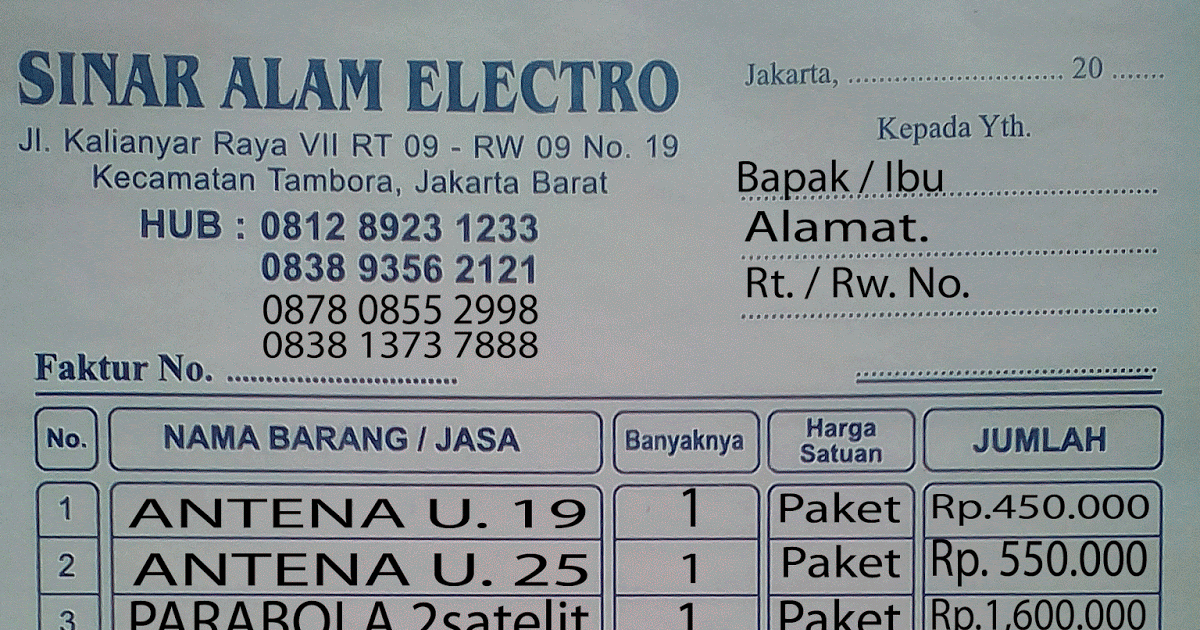 TOKO AHLI ANEN PASANG PARABOLA VENUS LIMO FREE IYURAN PETA DEPOK ...