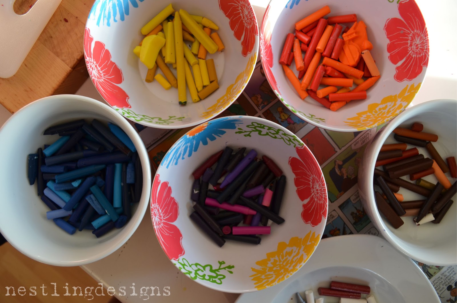 Nestling: Homemade Crayons Gift