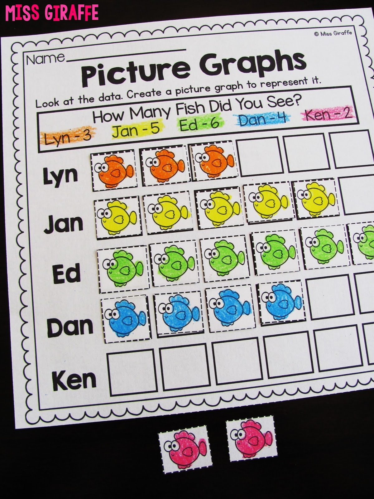 Miss Giraffe's Class: Graphing and Data Analysis in First Grade
