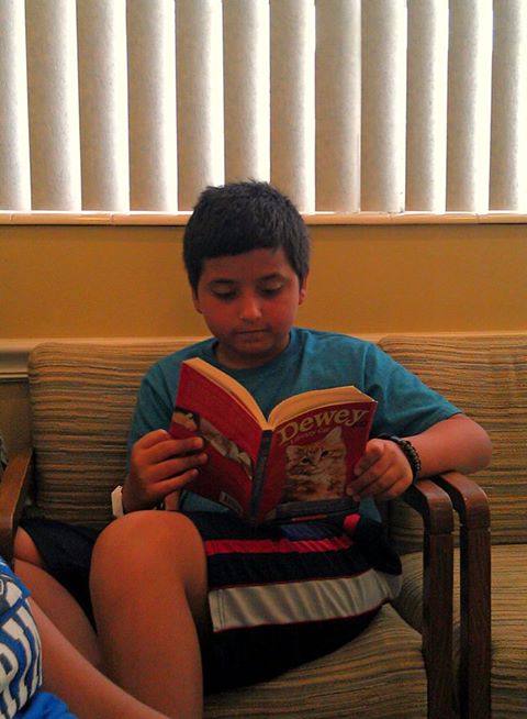 While reading my 9 yr old cries - joy of reading
