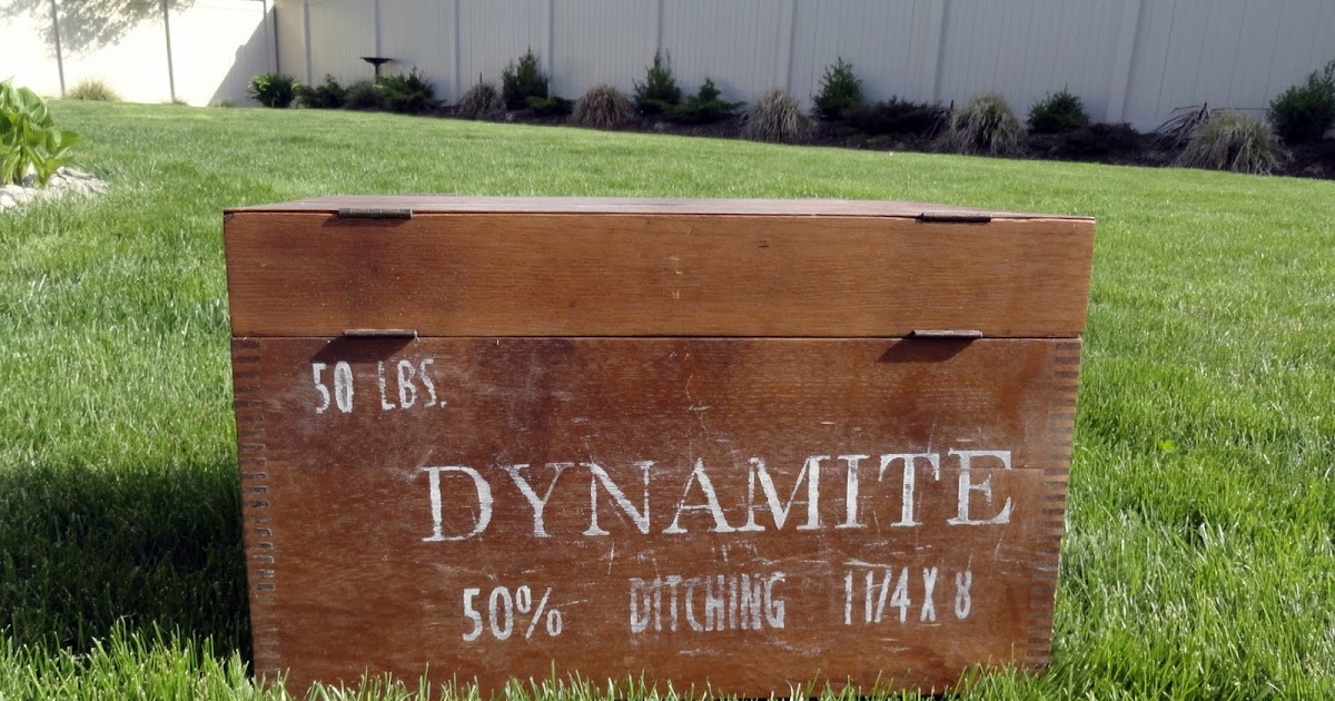 Vintage box turned Dynamite storage box with simple distressing and ...