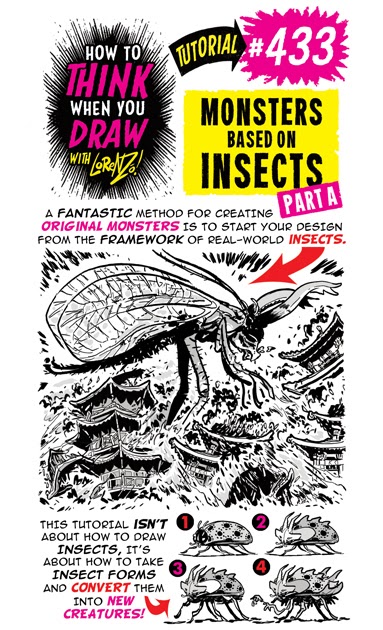 The Etherington Brothers: BRAND NEW TUTORIAL! How to THINK when you draw MONSTERS BASED ON INSECTS!