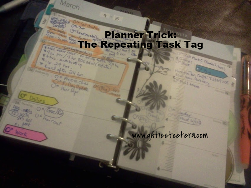 Planner Trick: The Repeating Task Tag | Giftie Etcetera: Planner Trick ...