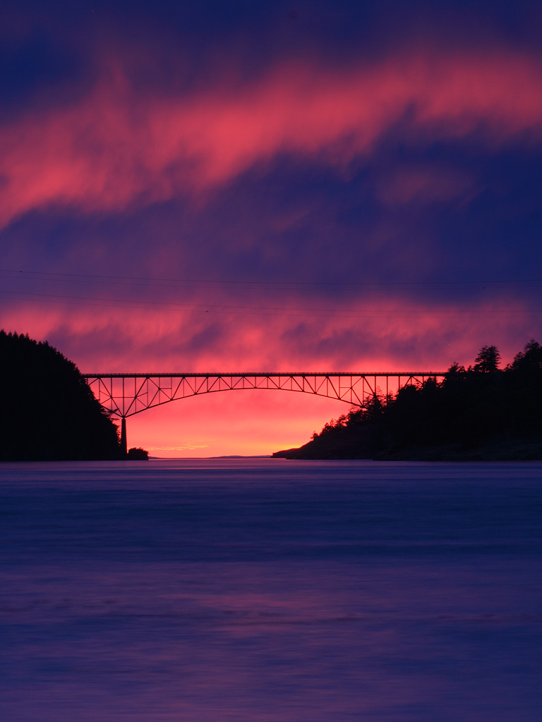 David VanKeuren's Photography: Deception Pass Bridge Sunset