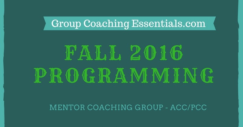 Group Coaching: Ins and Outs: Advanced Group Coaching Practicum starts ... Group Coaching: Ins and Outs: Advanced Group Coaching Practicum starts ...
