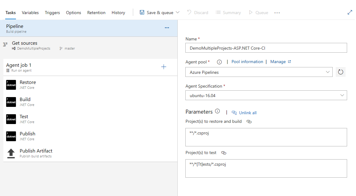 Deploying multiple projects from one solution with Azure DevOps