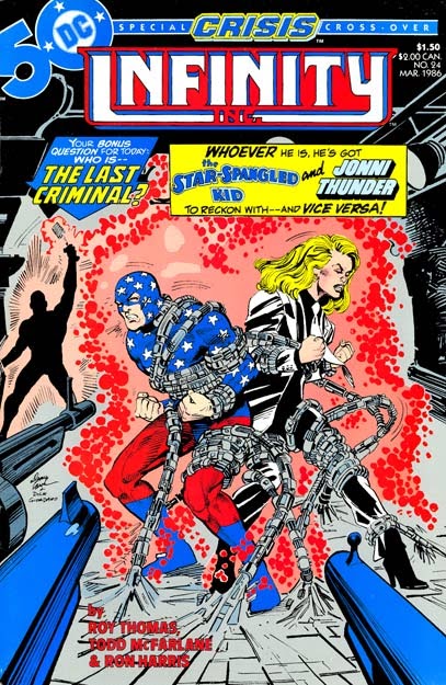 DC Comics of the 1980s: 1986 - Anatomy of a Cover - Infinity Inc. #24