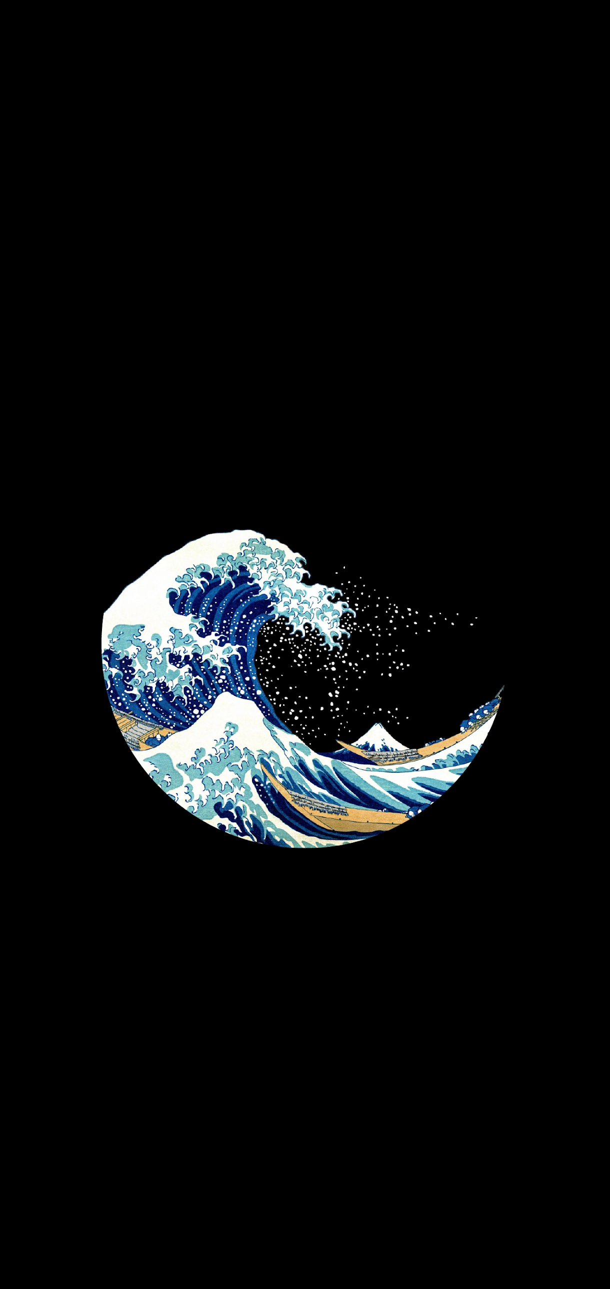 Phone wallpaper HD amoled wave