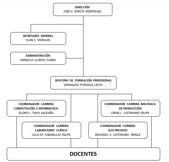 Organigrama ~ IESTP. JORGE DESMAISON SEMINARIO