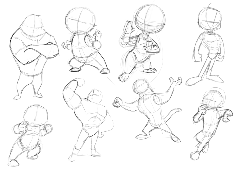 Learning drawing principles: poses