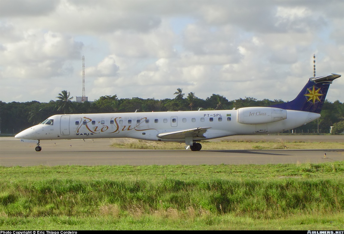 VARIG CRUZEIRIO DO SUL RIO-SUL: AVIÃO EMBRAER EMB-145RJ AMAZONAS (PT ...