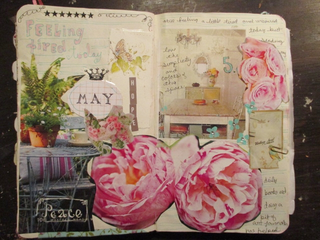 The Painted Flower: more visual journal pages...
