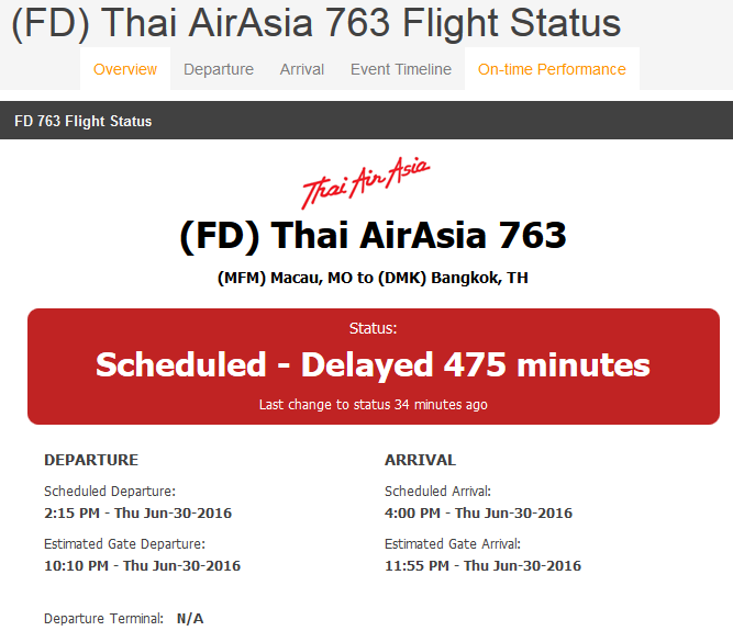 AirAsia flight major delay experience! - eNidhi India Travel Blog