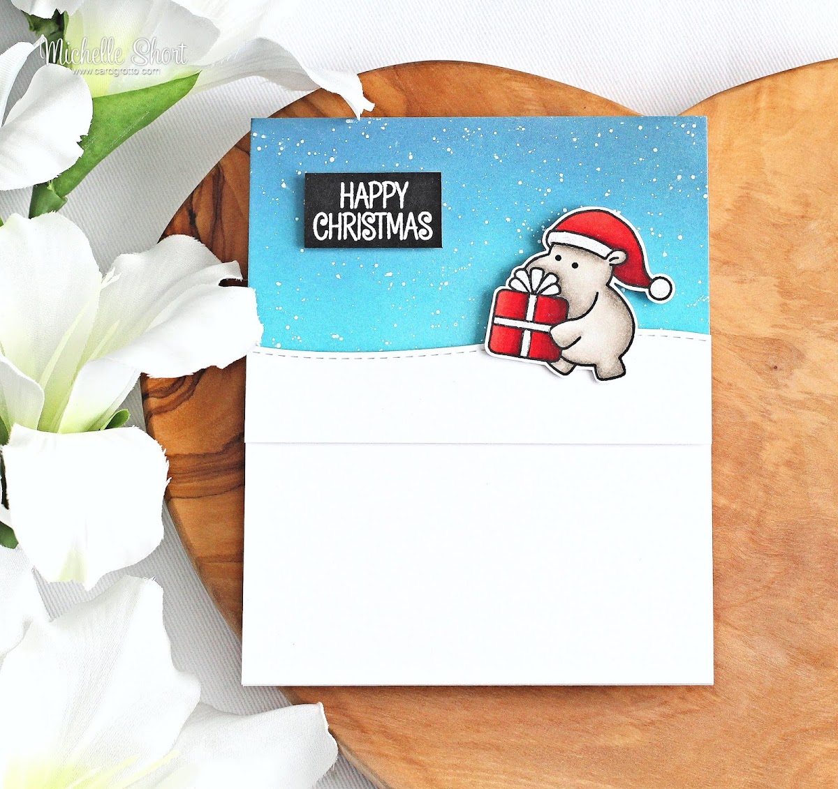 The Card Grotto: Hippo Christmas