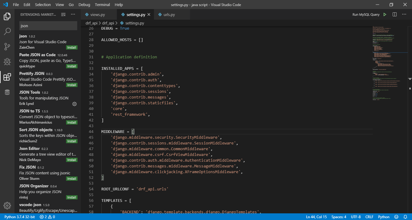 Django talk: simple Rest_framework cannot import name in api view