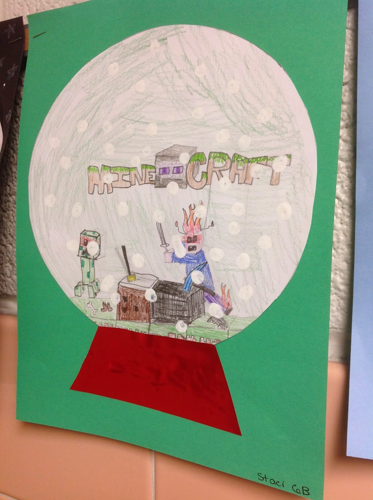 The Artsy Fartsy Art Room: 6th Grade Snow Globes