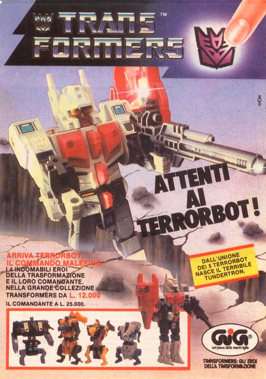Random Toy Reviews: GiG Italian G1 Transformer Advertisements