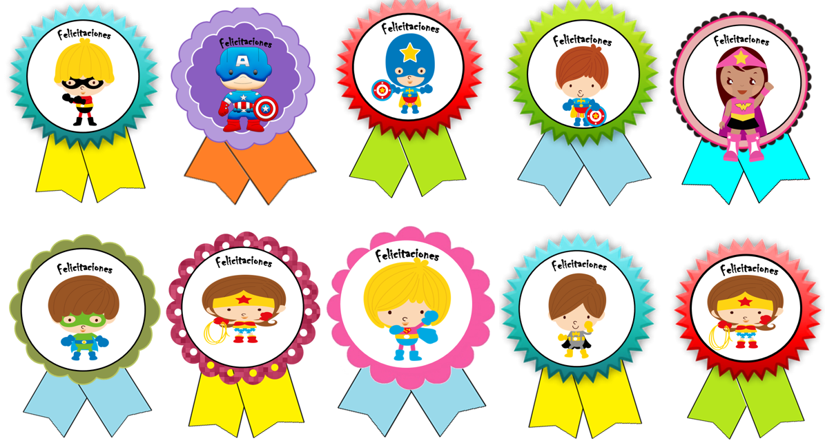 Fichas de Primaria: Medallas infantiles