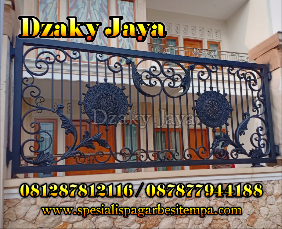 PAGAR BESI TEMPA UNTUK RUMAH MEWAH KLASIK - Spesialis Pagar Klasik Mewah