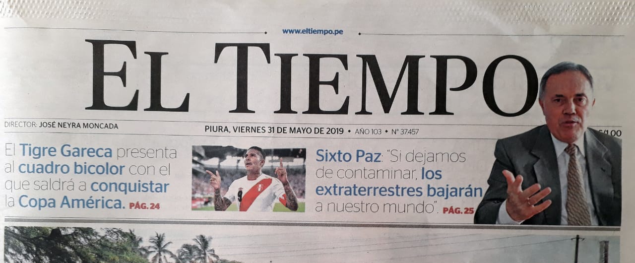 Agenda de Sixto Paz Wells : 2019