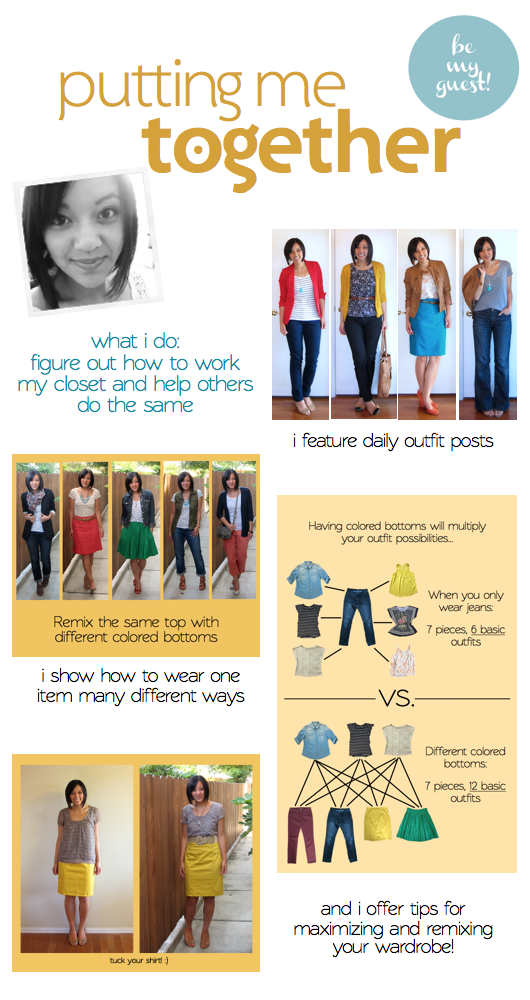 cardigan junkie: Be My Guest: Putting Me Together