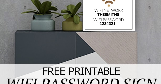 My Fashionable Designs: Free Printable WiFi Sign
