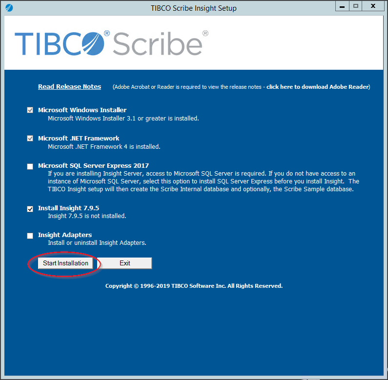 All Around Information Technology Tibco Scribe Insight Installation Does Not Start Windows