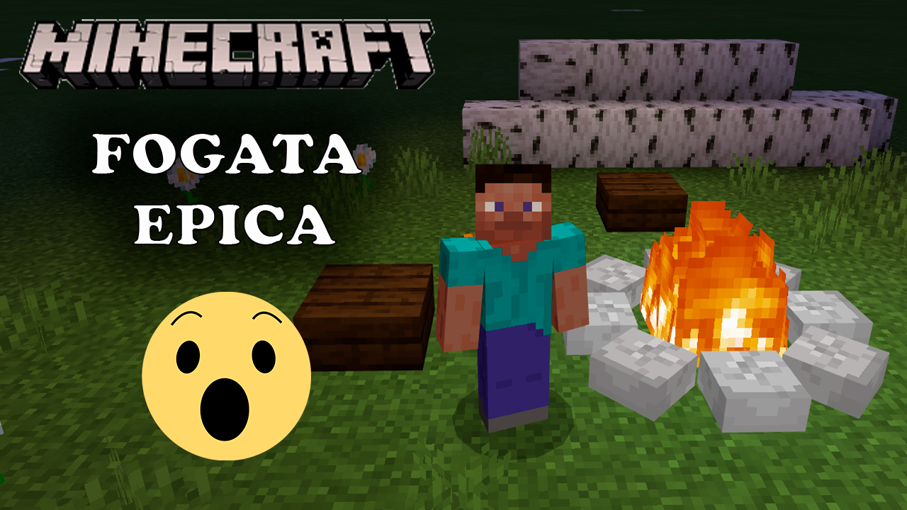 COMO HACER UNA FOGATA EPICA DE MINECRAFT - FACIL Y RAPID