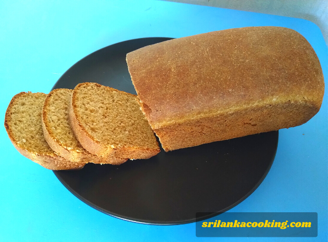 Home Made Whole Wheat Bread ගෙදර සැදූ ආටා පිටි පාන්