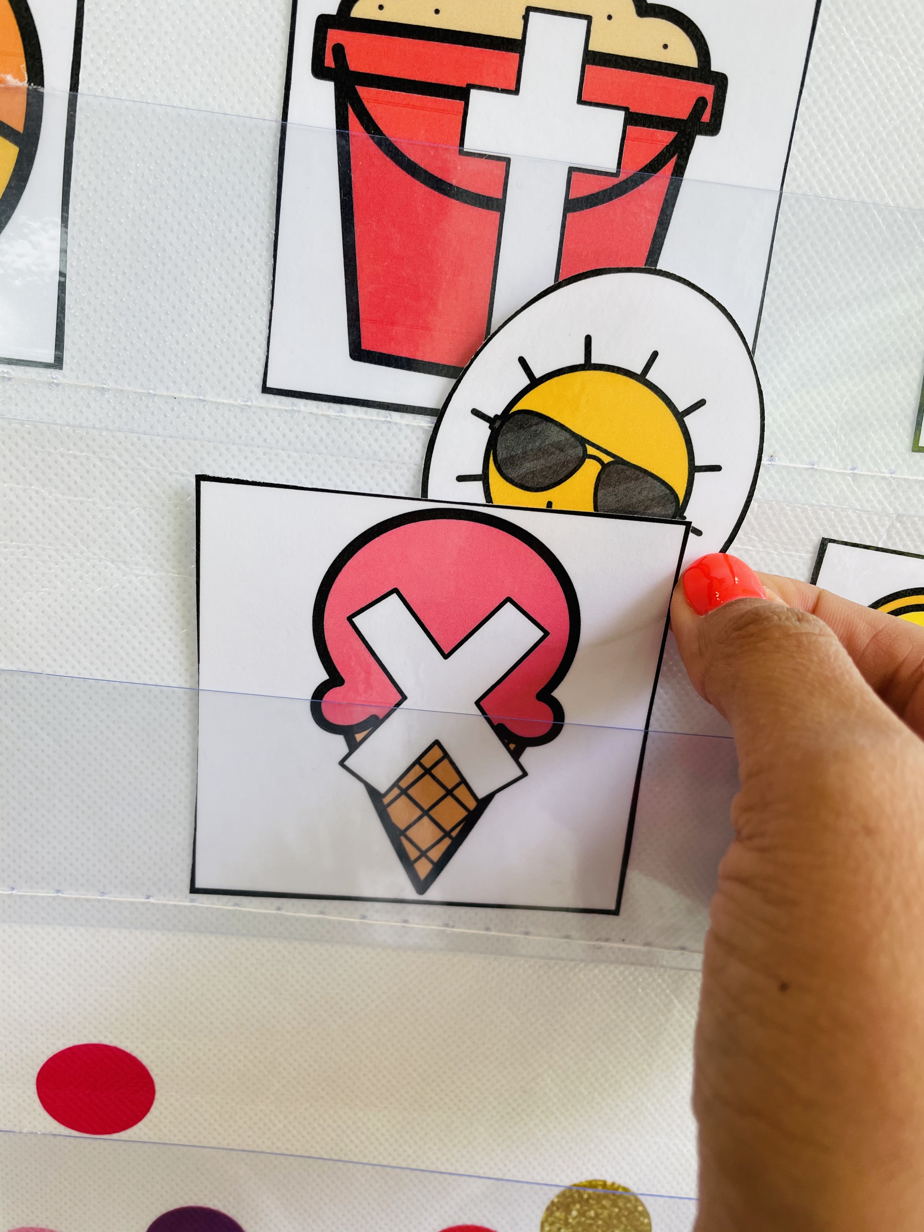 Peek-A-Boo Summer Letter Hunt - Apples & ABC's