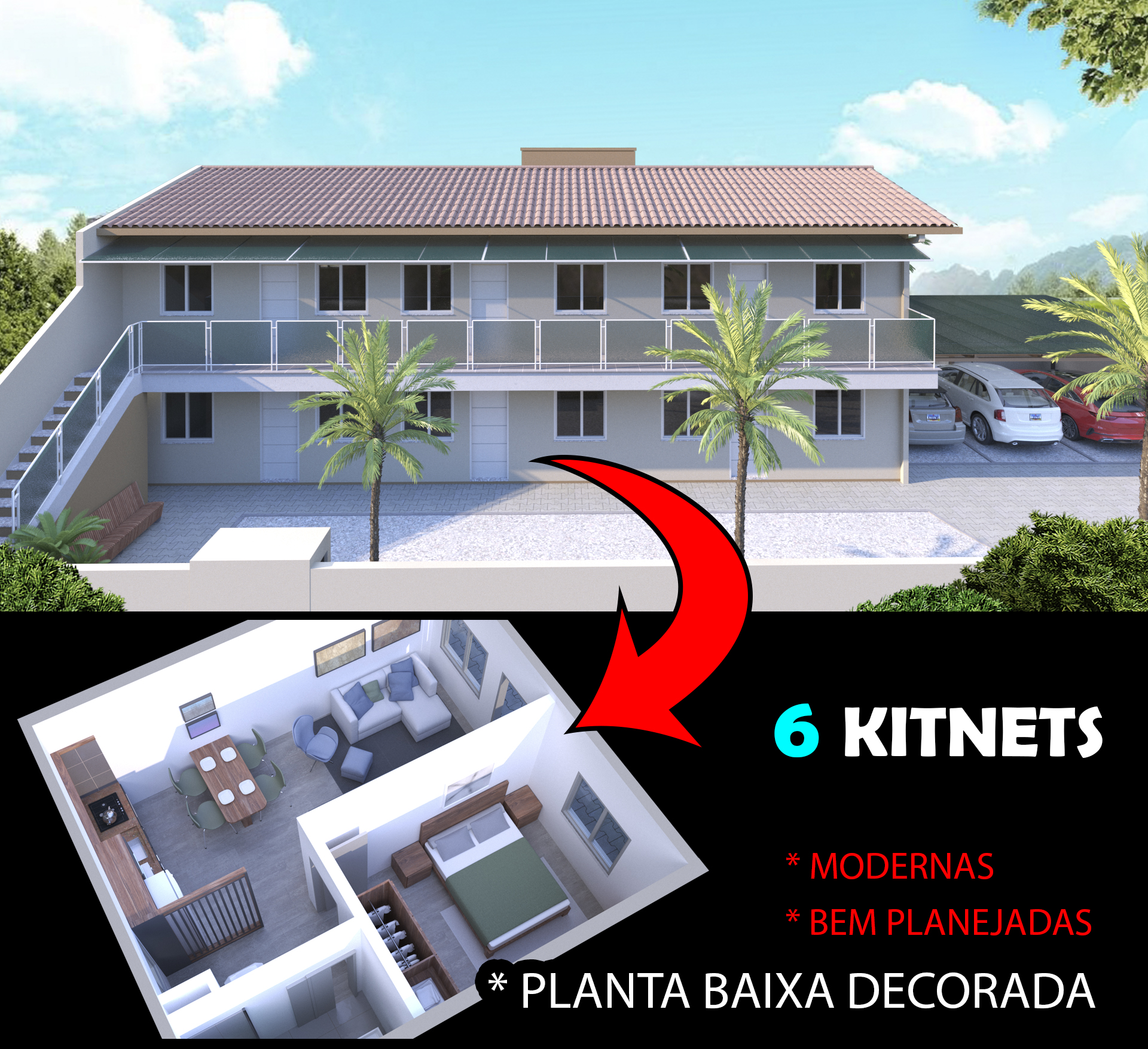 PROJETO ONLINE: PROJETO DE KITNETS PARA ALUGAR E VIVER DE KITNET