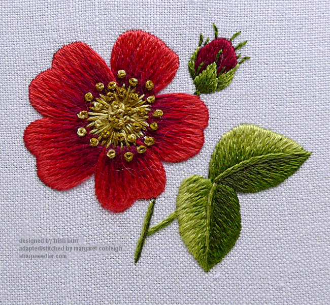 The Sharp Needler: Thread Painting Basics: Flower Petals