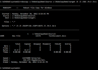 Robocopy Cmd