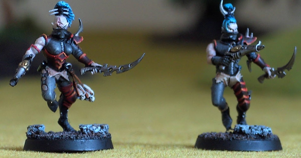 Atooms Brushes And Dolls Dark Eldar Colour Scheme