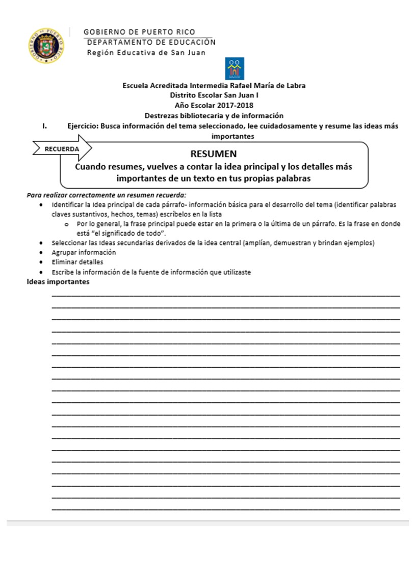 Biblioteca Escolar Rafael María de Labra: Destrezas de información ...