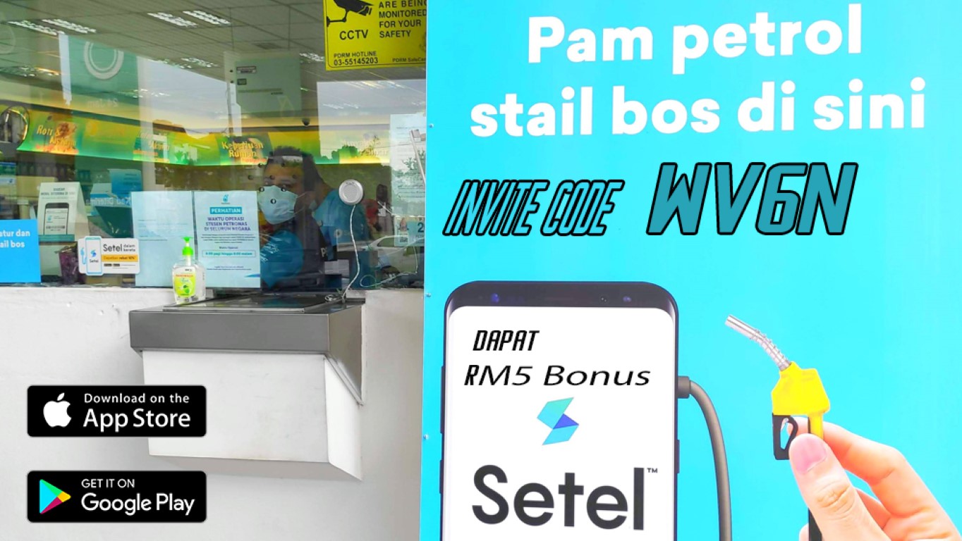 Petronas Setel Petrol Electronic ewallet App Invite Code : wv6n - get ...