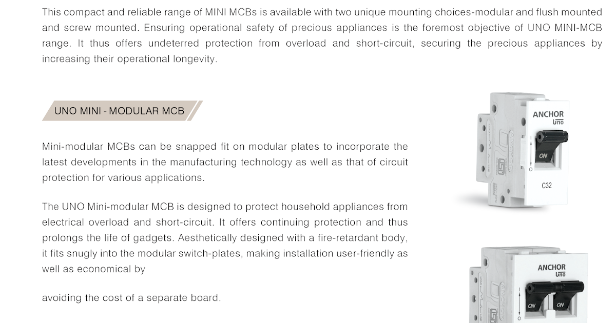 ELECTRICALDON: MINI MCB