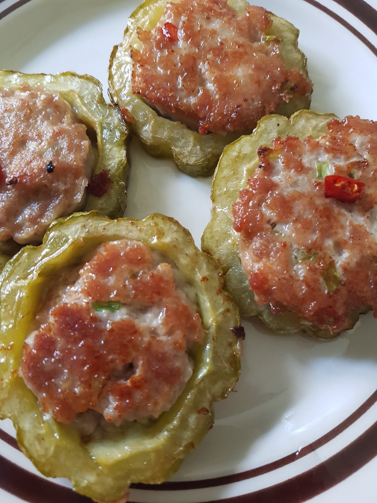 AL's Kitchen: Stuffed Bitter Gourd - Deepfried or In Soup