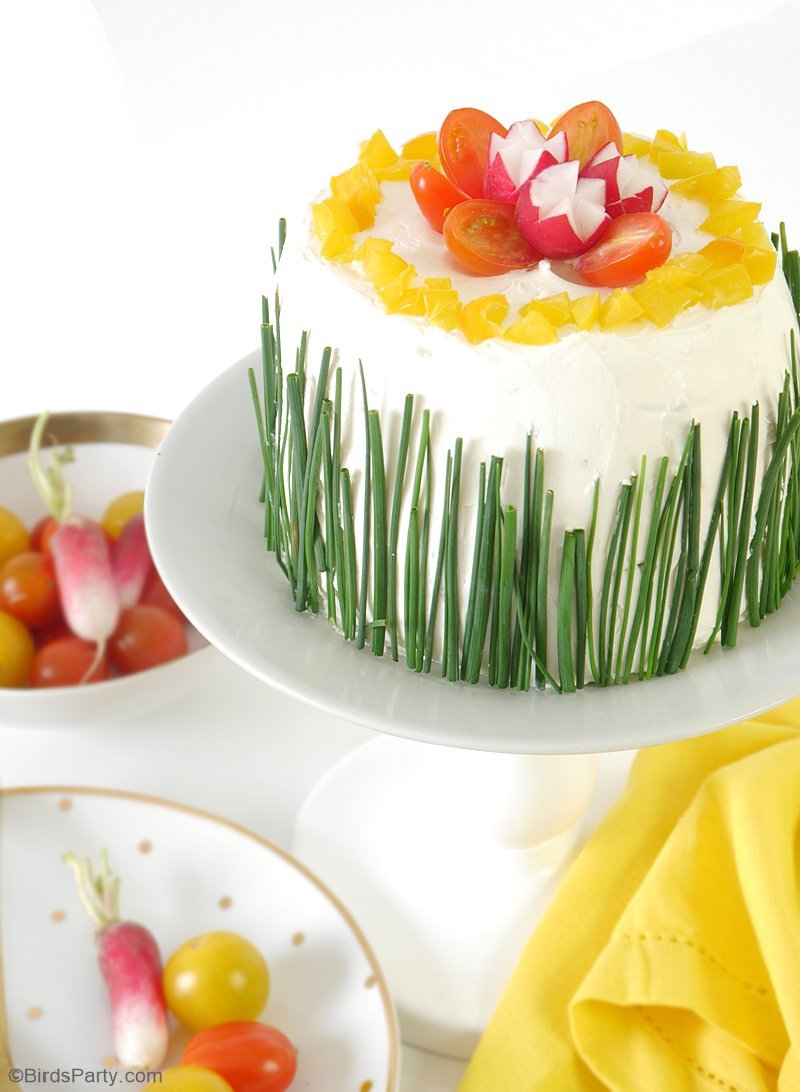 Smoked Salmon & Cream Cheese Savory Cake Recipe - Party Ideas | Party ...