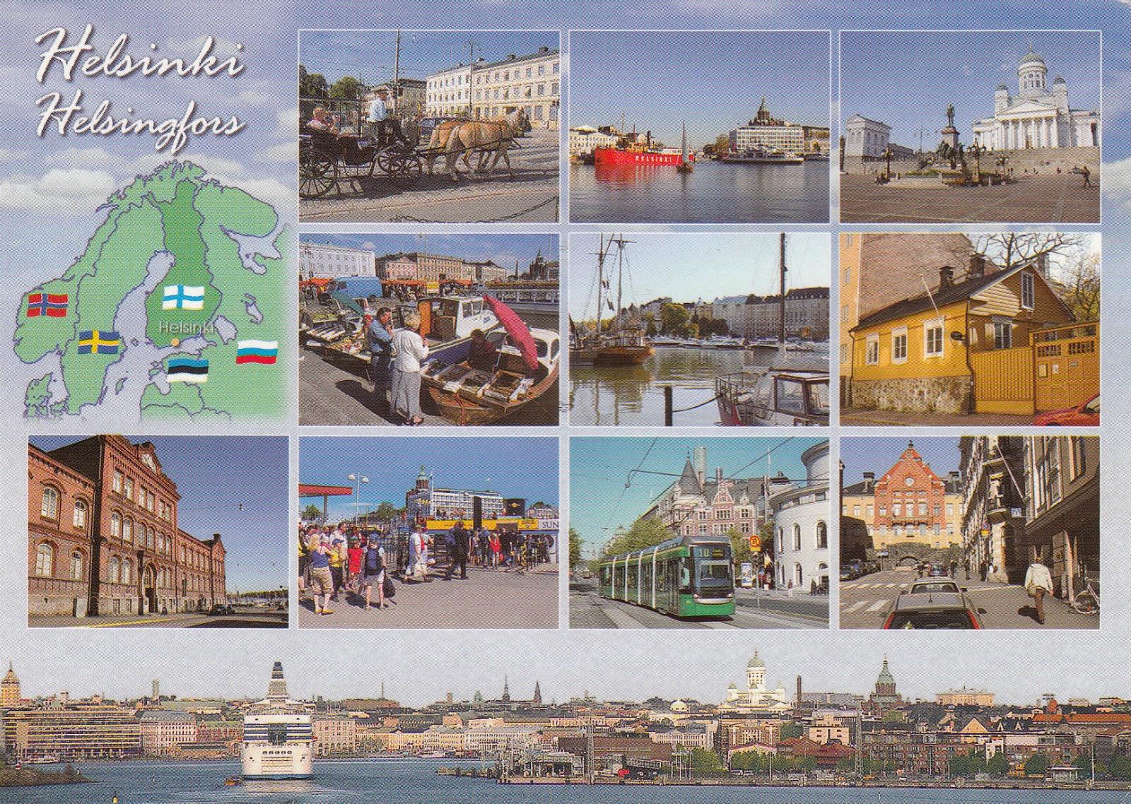 My postcard and stamp week: Finland: Helsinki