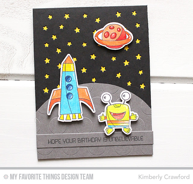 For the Love of Paper: 2 space-themed birthday cards for boys