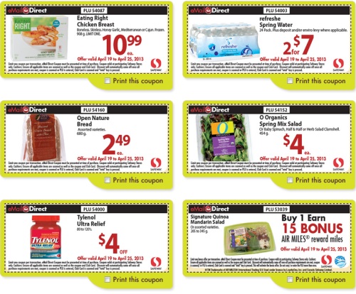 Canadian Daily Deals: Safeway Email Direct Coupons (Apr 19-25)