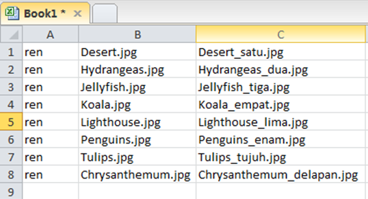Cara mudah mengganti nama file sekaligus langsung banyak dengan 1x klik ...