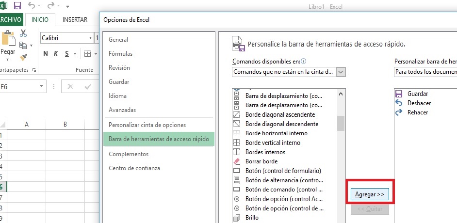 Insertar calculadora en Excel