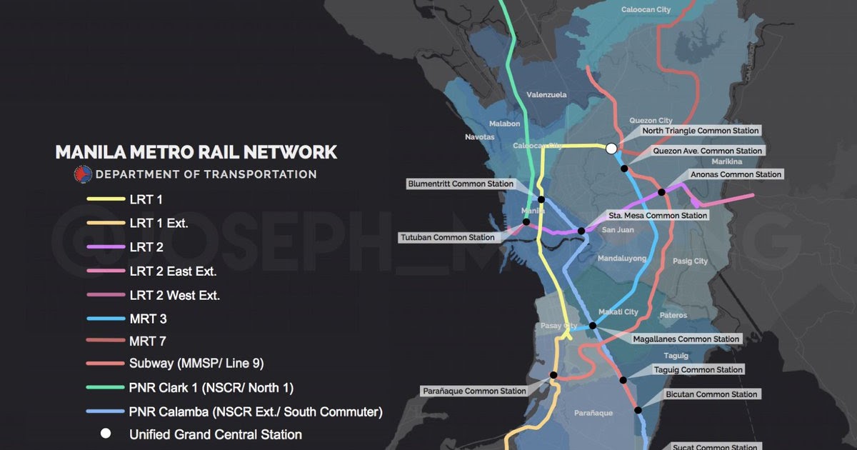 Map of upcoming Greater Metro Manila Railway Network wows netizens ...