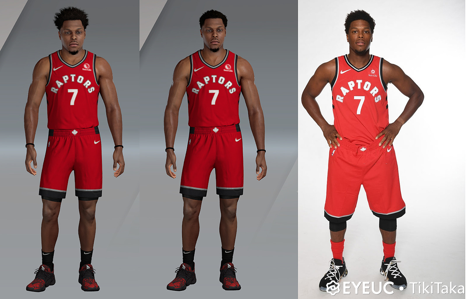 Kyle Lowry Cyberface, Hair and Body Model By TikiTaka [FOR 2k21]