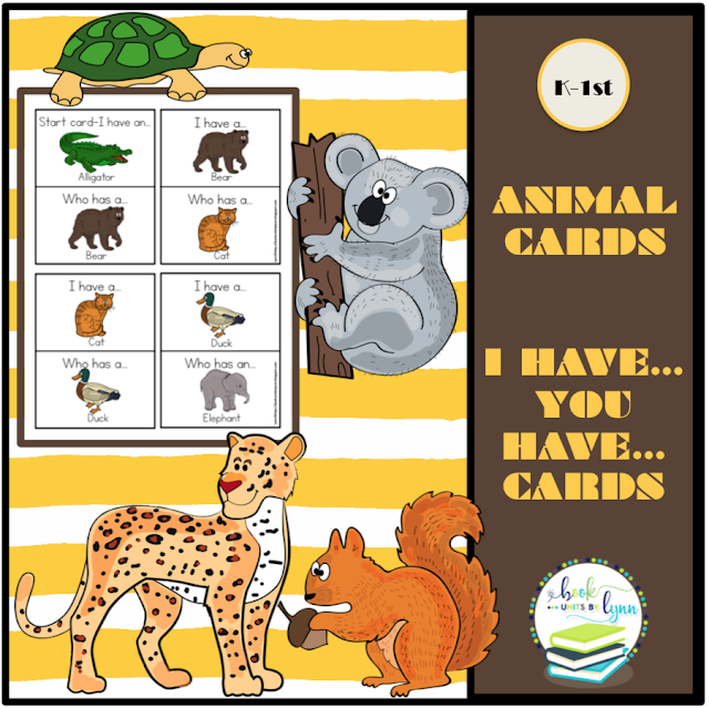 ANIMAL ALPHABET I HAVE...YOU HAVE...CARDS ~ Book Units by Lynn