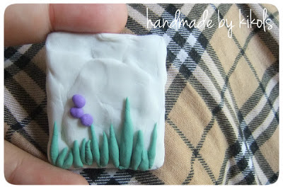 handmade by kikols: bunga sederhana dari clay :D